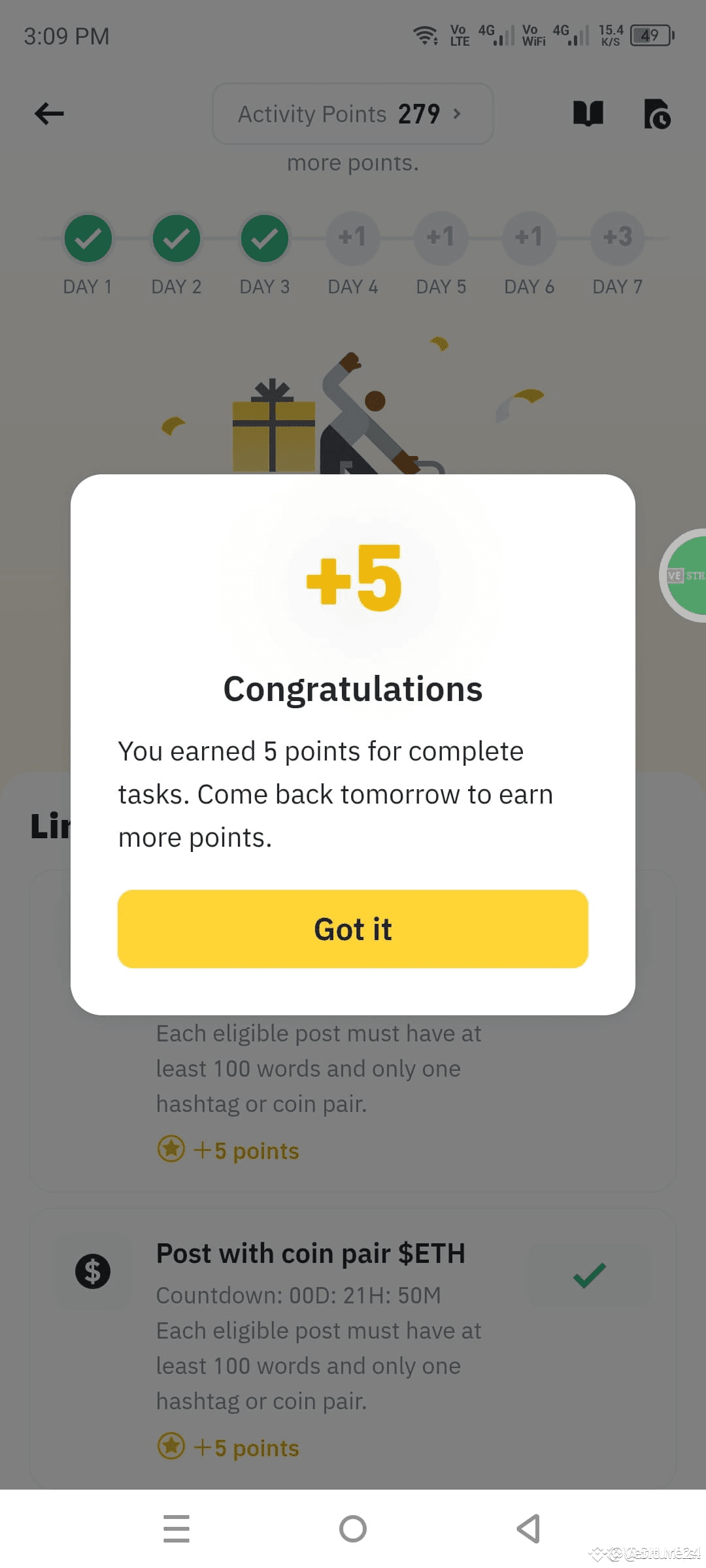 #Binancepoints It's FREE Go fast and claim your points | Venture24 on Binance Square