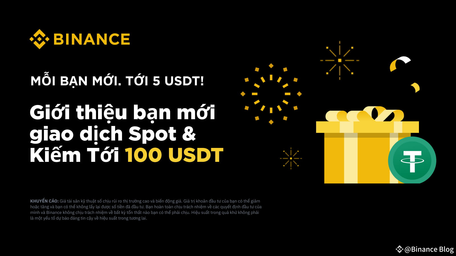 Introducing new friends to Spot. Receive gifts up to 100 USDT ...