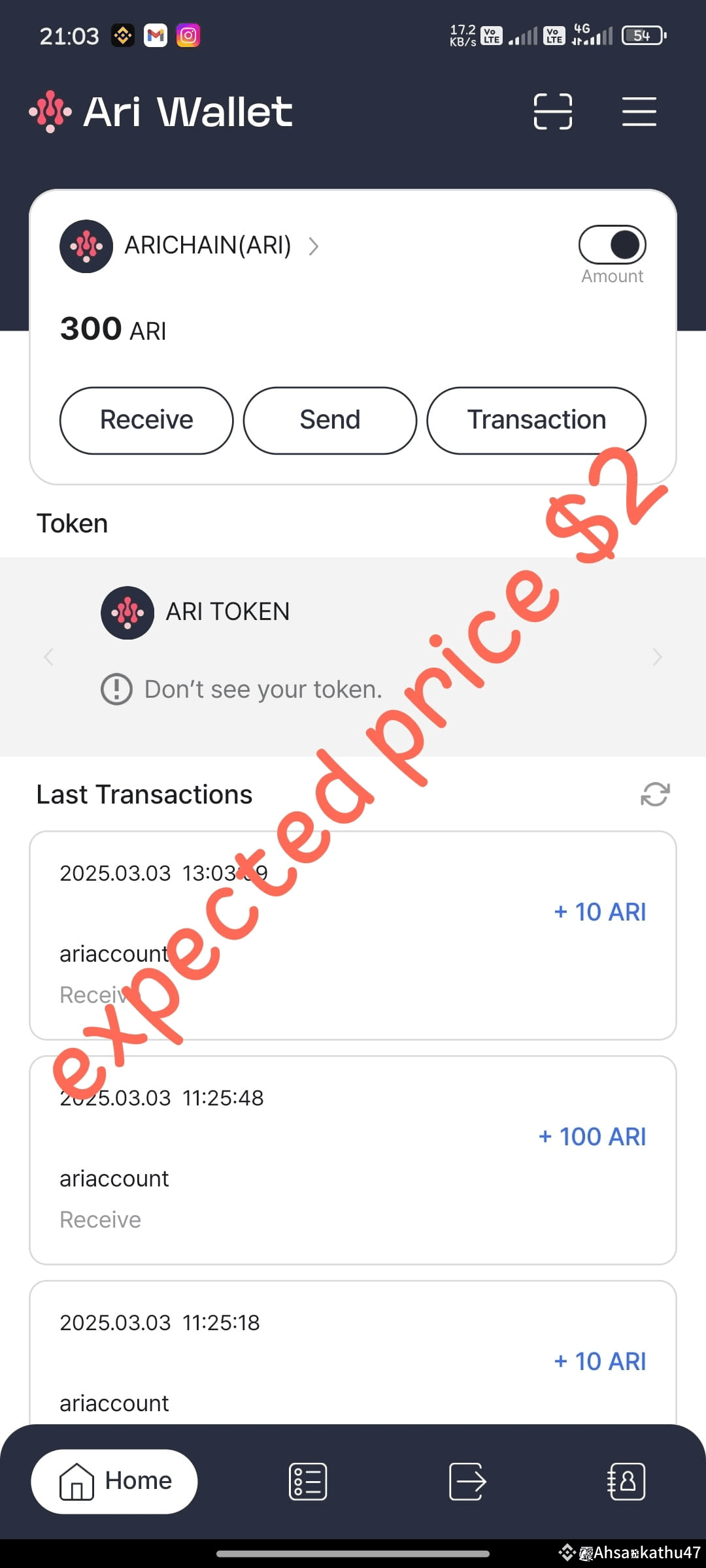 ARI Wallet Free crypto loot Enter refer code and earn big R ...