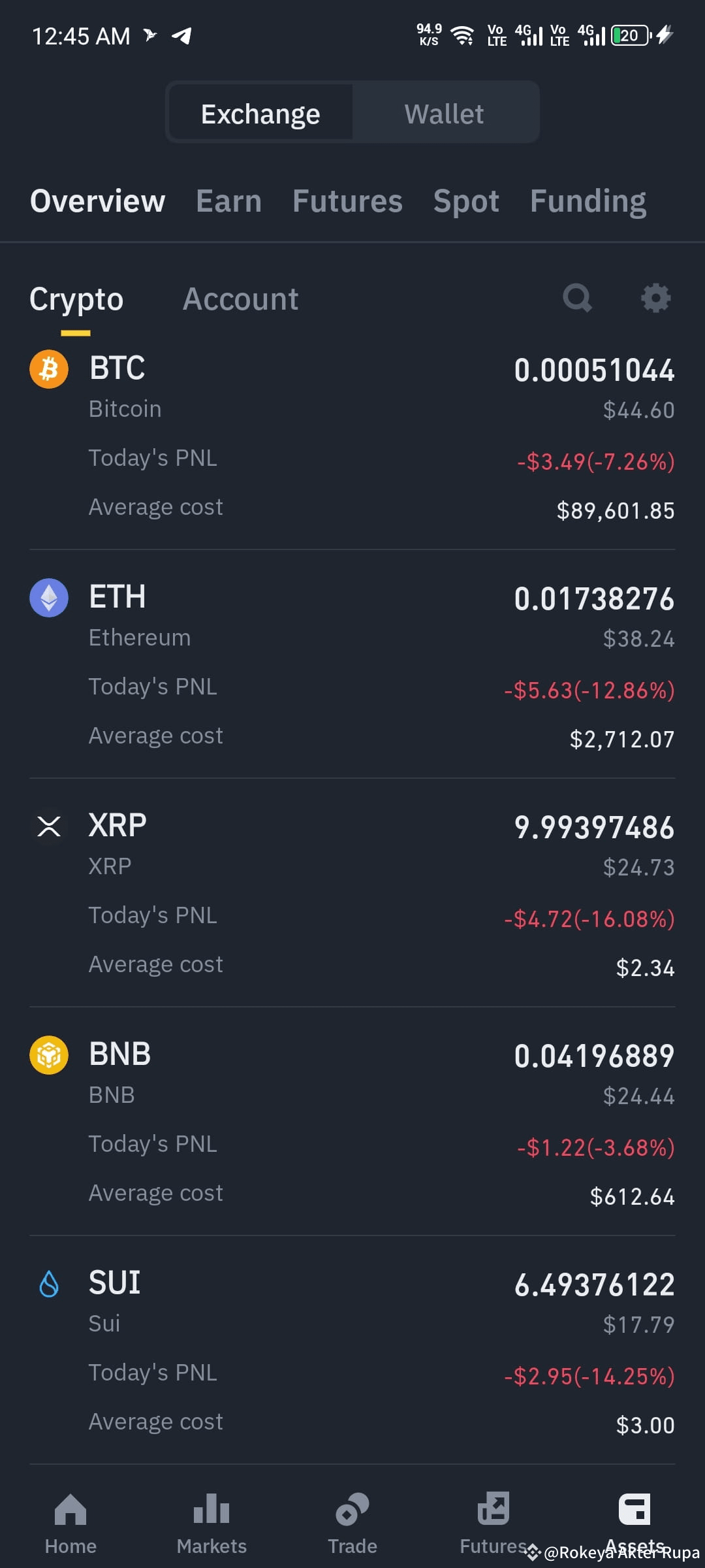 what is happening again ! 🥲🙃 #BTC #ETH #bnb $BTC $ETH | Rokeya Akter Rupa on Binance Square