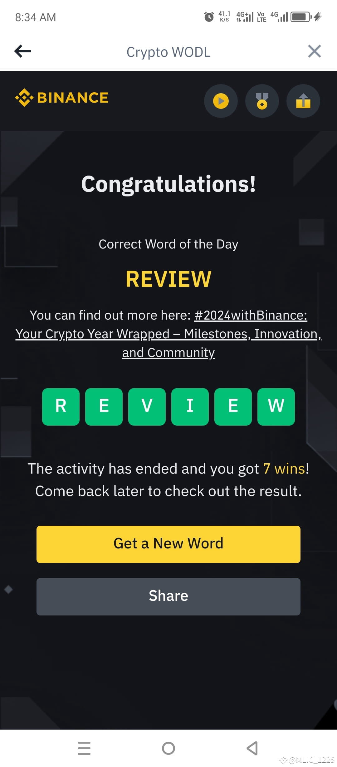 6 letters Word .... REVIEW #WORDOFTHEDAY | MLIC_1225 on Binance Square