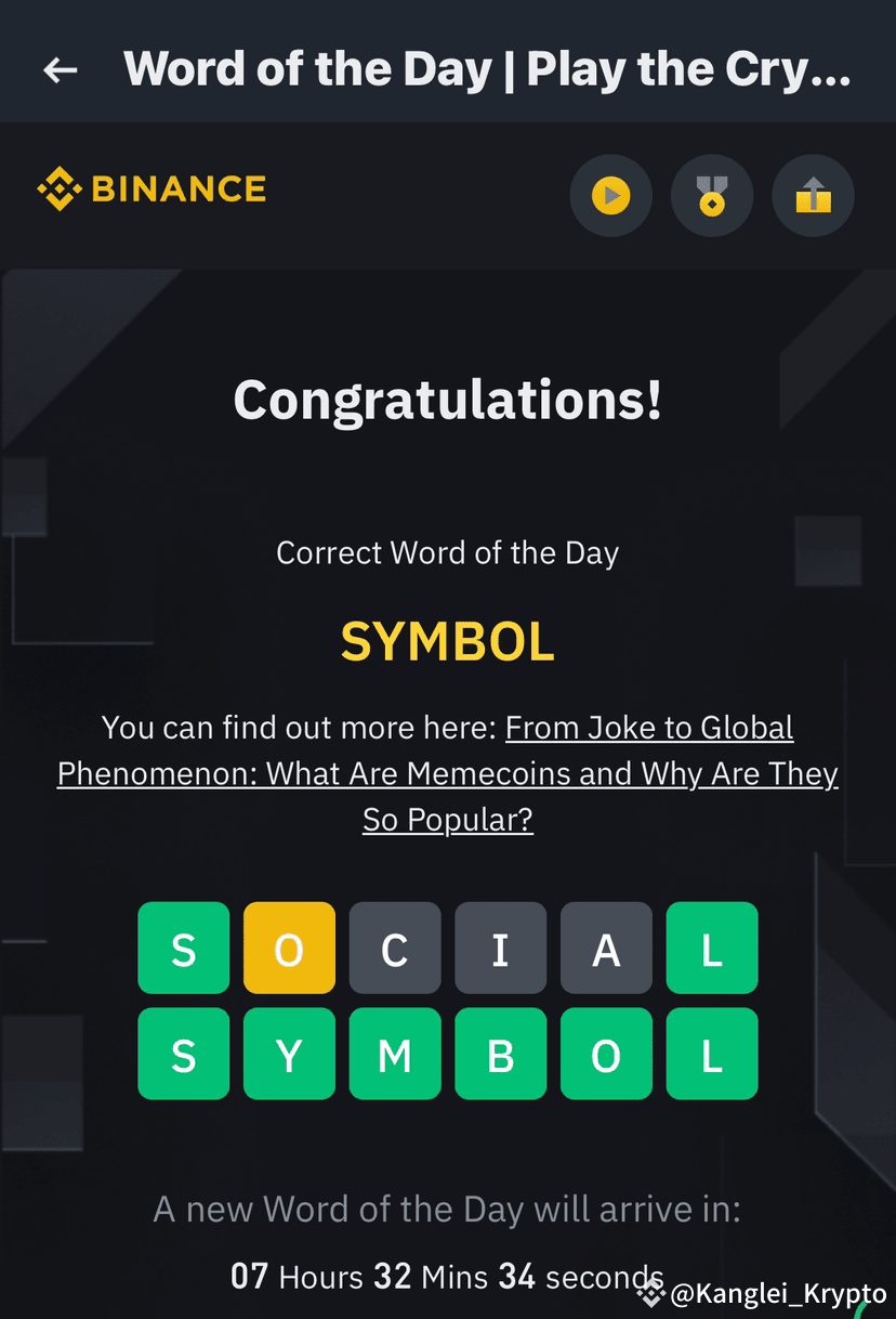 Today’s Binance Word of the Day (WOTD) answers are here! You | Kanglei ...