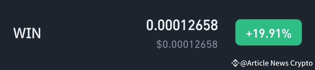 #BinanceMegadropSolv $WIN WIN (Wink) Token Update 1. Tok | Article News ...