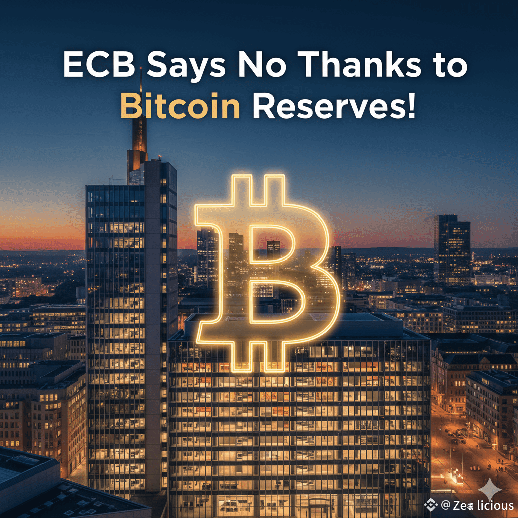 🚨 ECB Says “No Thanks” to Bitcoin Reserves! Christine | Zee licious on ...