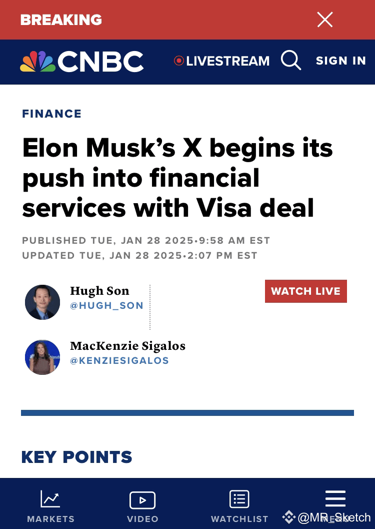 Elon Musk and Visa to Build New Digital Wallet Musk and | MR_Sketch on ...