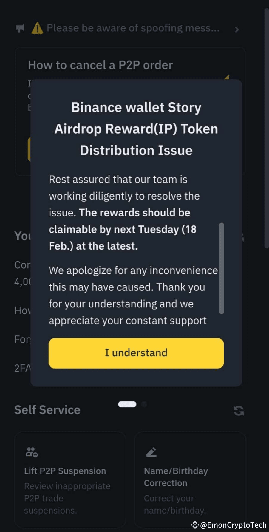 Binance Web3 wallet Story Airdrop Rewards (IP) Token distrib | EmonCryptoTech on Binance Square