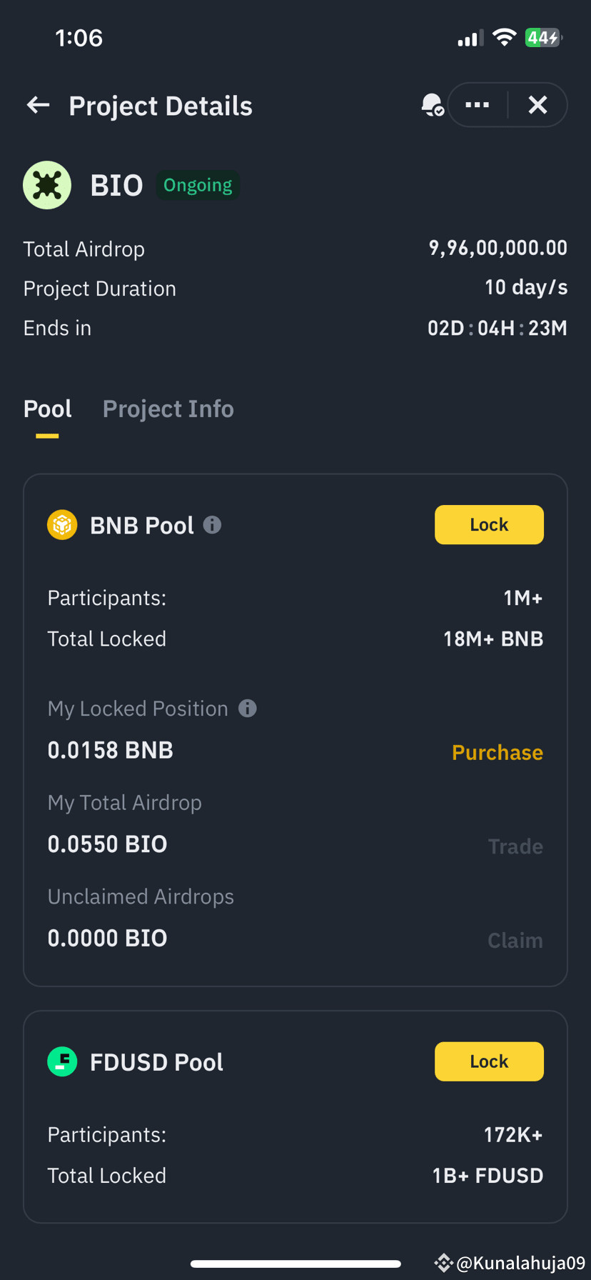 Just two days left guyssssss…. Lock your Bnb and Fdusd fastt | Kunalahuja09 on Binance Square