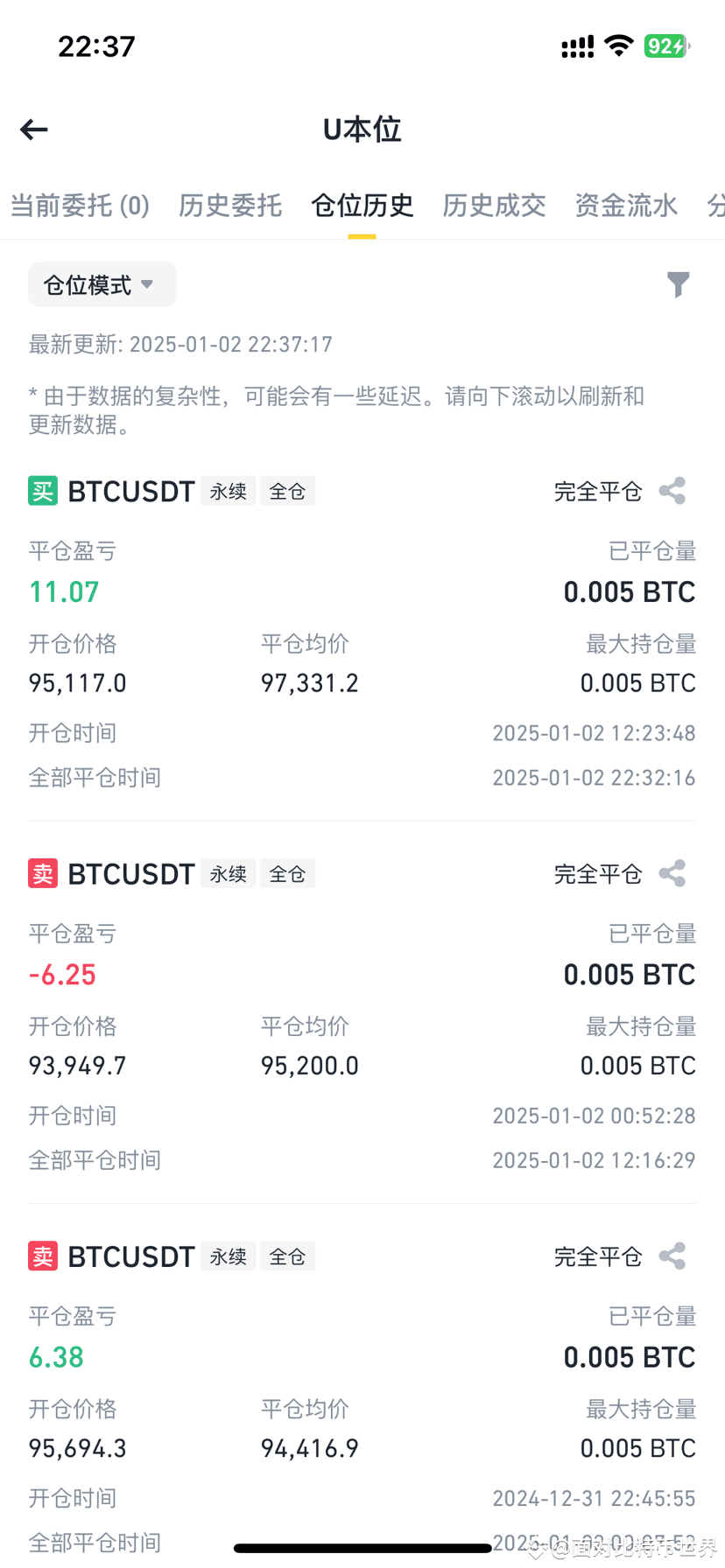 $BTC Earn two orders, lose one order! | 面对比特币世界 on Binance Square
