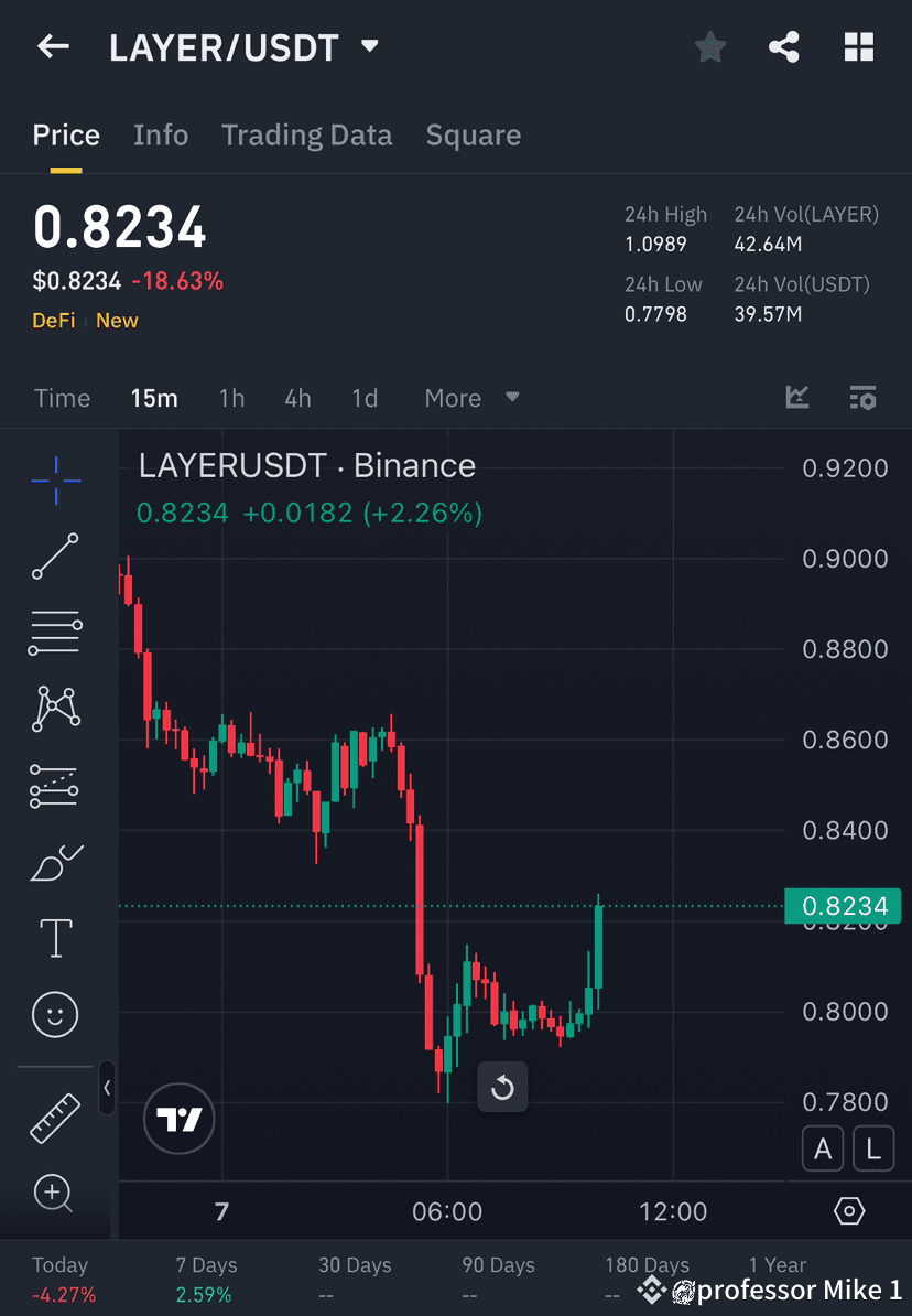 $LAYER /USDT Bull Run Confirmed: Strong Upside Momentum! 💯 | professor Mike 1 on Binance Square