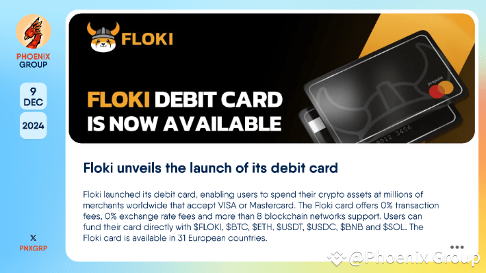 Floki unveils the launch of its debit card #Floki launche | Phoenix ...