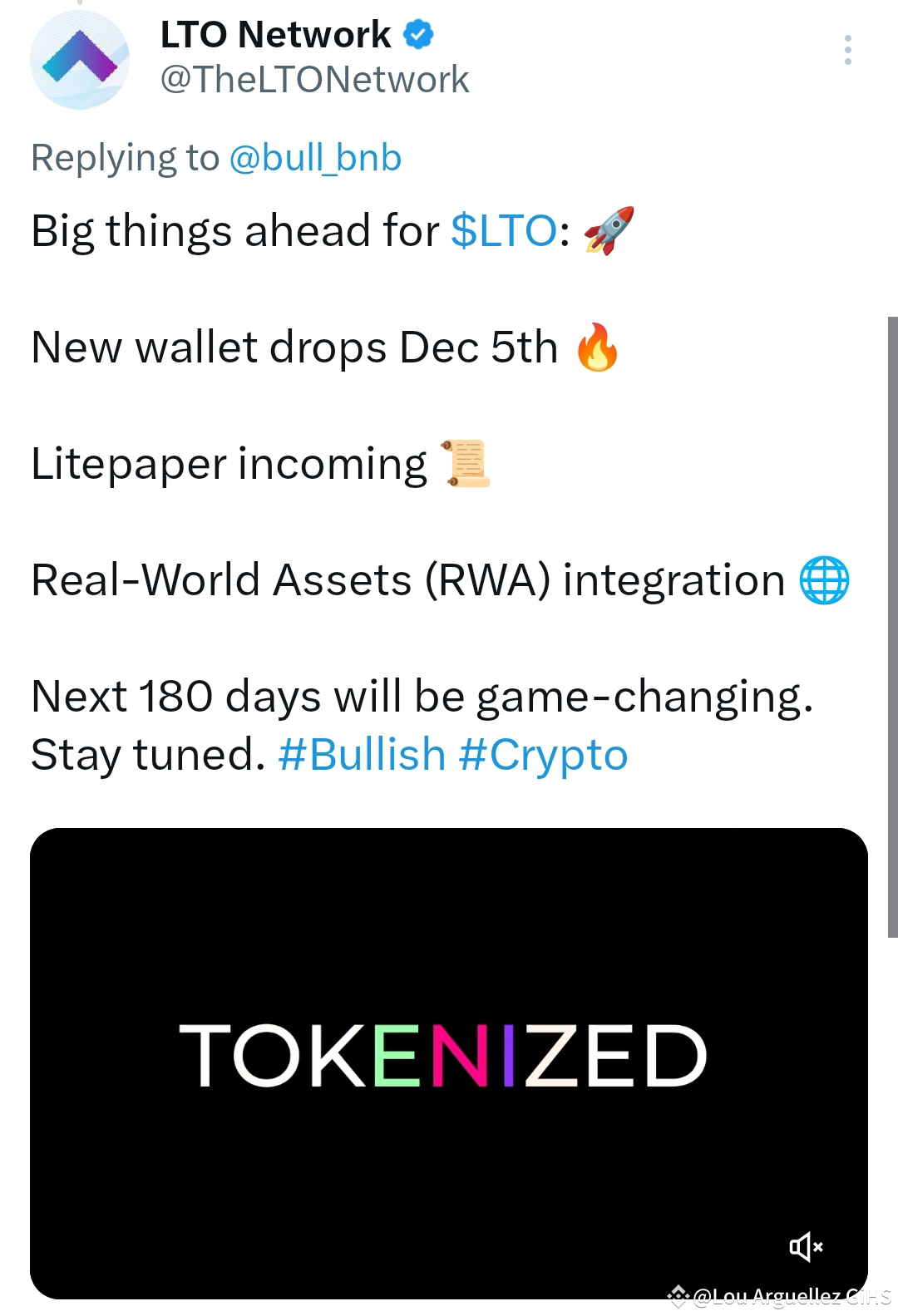 $LTO 👀 | Lou Arguellez GiHS on Binance Square