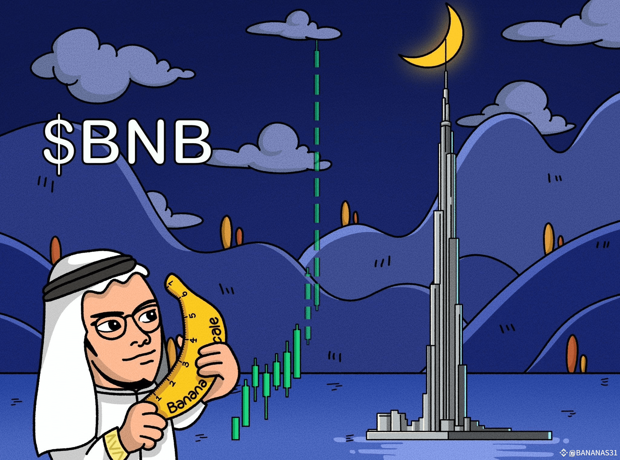 When @cz_binance measures the $BNB pump with a banana scale, | BANANAS31 on Binance Square