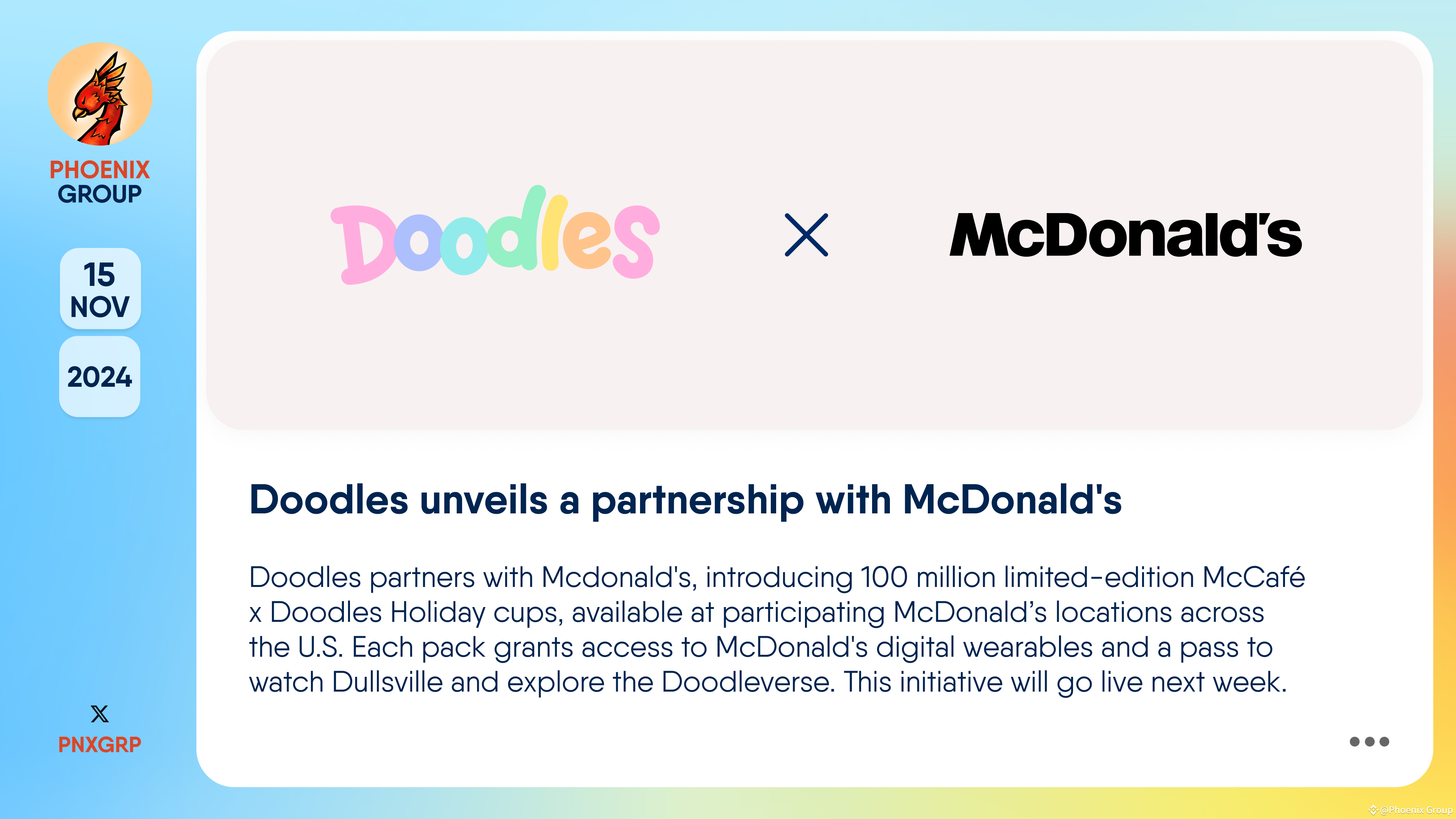 Doodles unveils a partnership with McDonald's #Doodles par | Phoenix ...