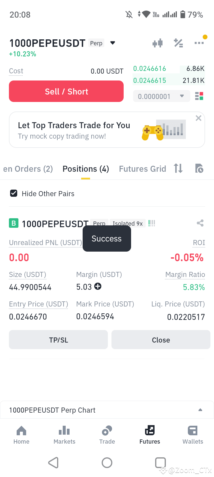 50$-500$ challenge Trade Long Pepe/Usdt Margin 1 | Alpha_cbc on Binance Square