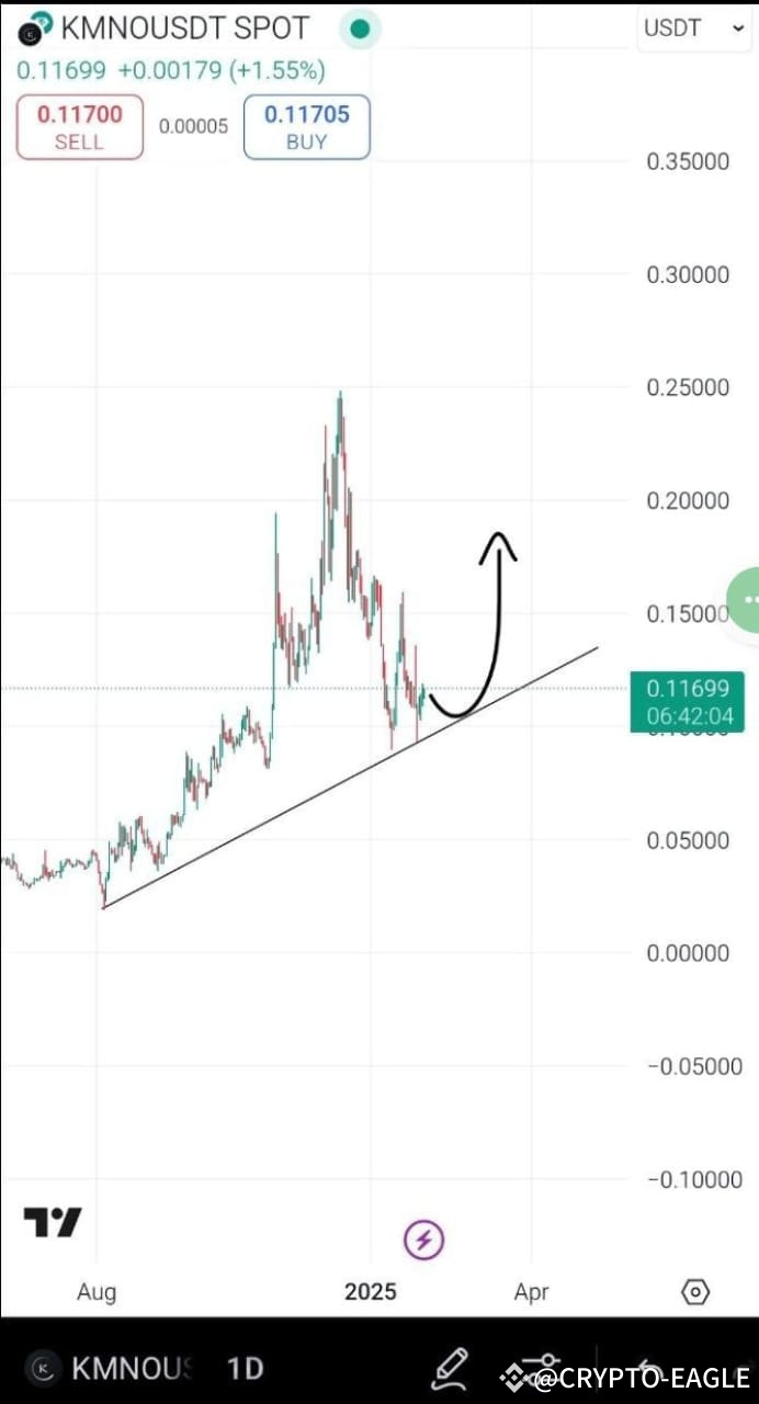 $KMNO🦅🦅🦅/USDT #KMNO This currency is at good support, s | CRYPTO-EAGLE on Binance Square