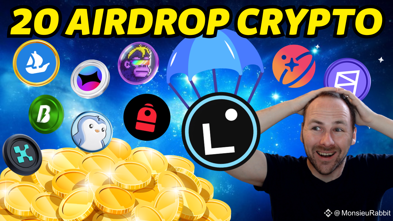 NEW YOUTUBE VIDEO 🥳 TOP 20 AIRDROP CRYPTO RIGHT NOW | MonsieuRabbit on ...