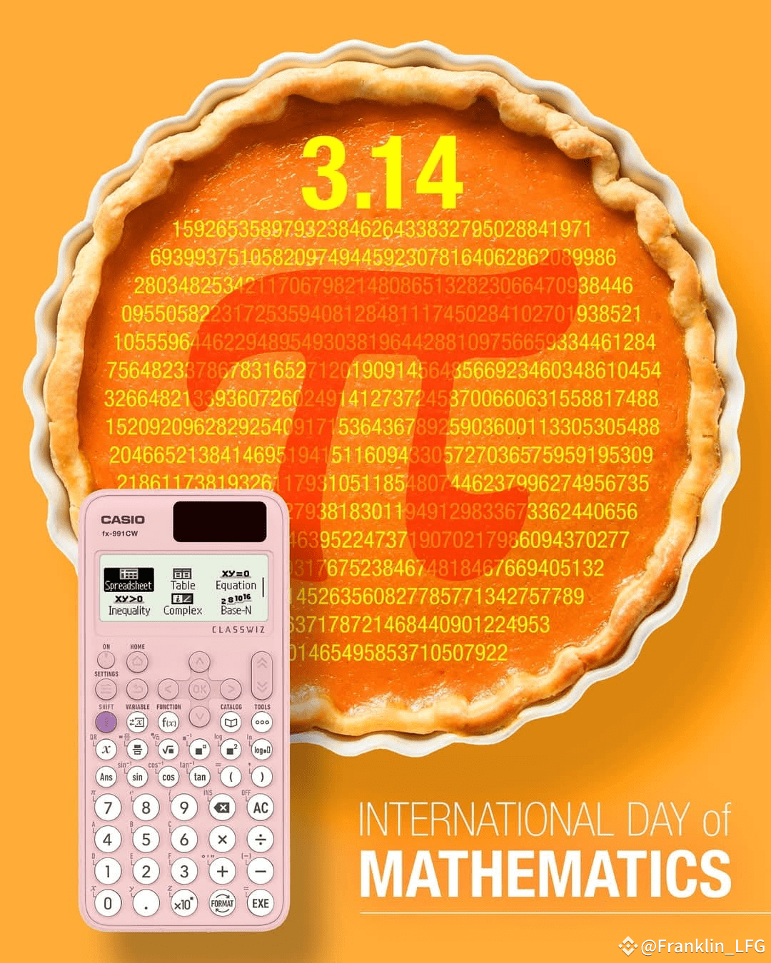 March 14 is the International Day of Mathematics.📅 This da | Franklin ...