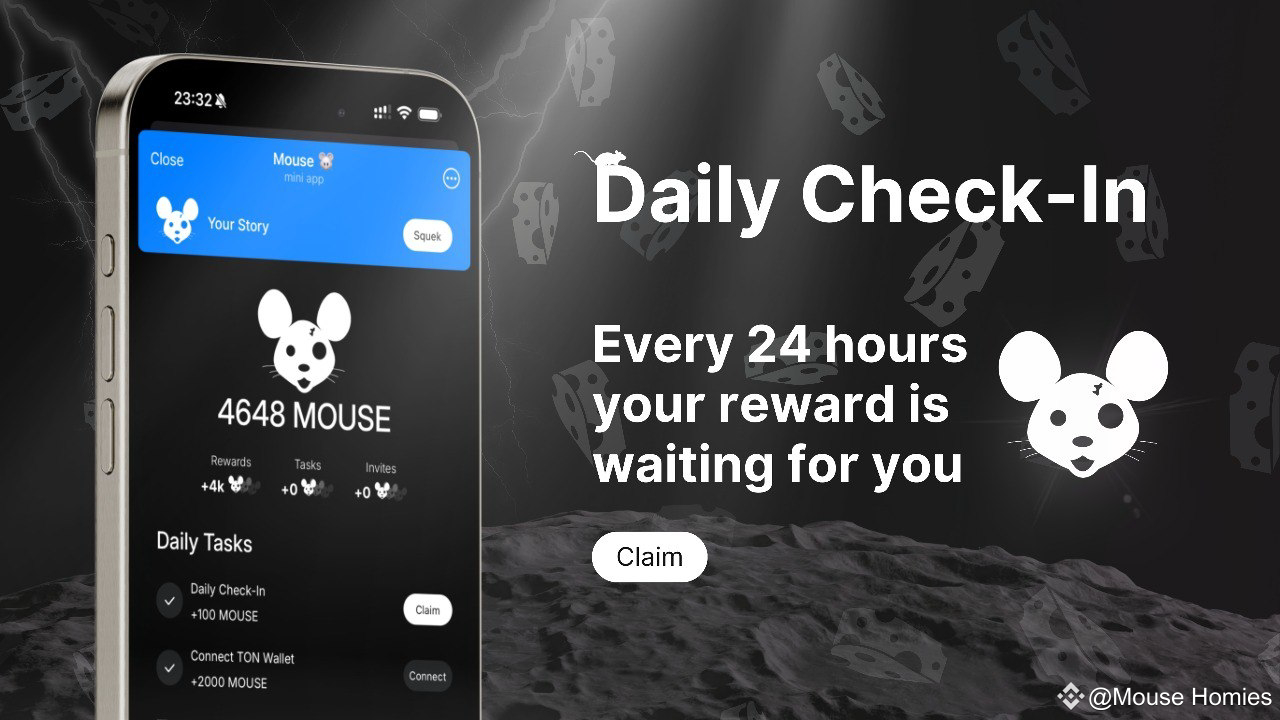Check-in! Haven't you forgotten? Every day it is updated | Mouse Homies ...