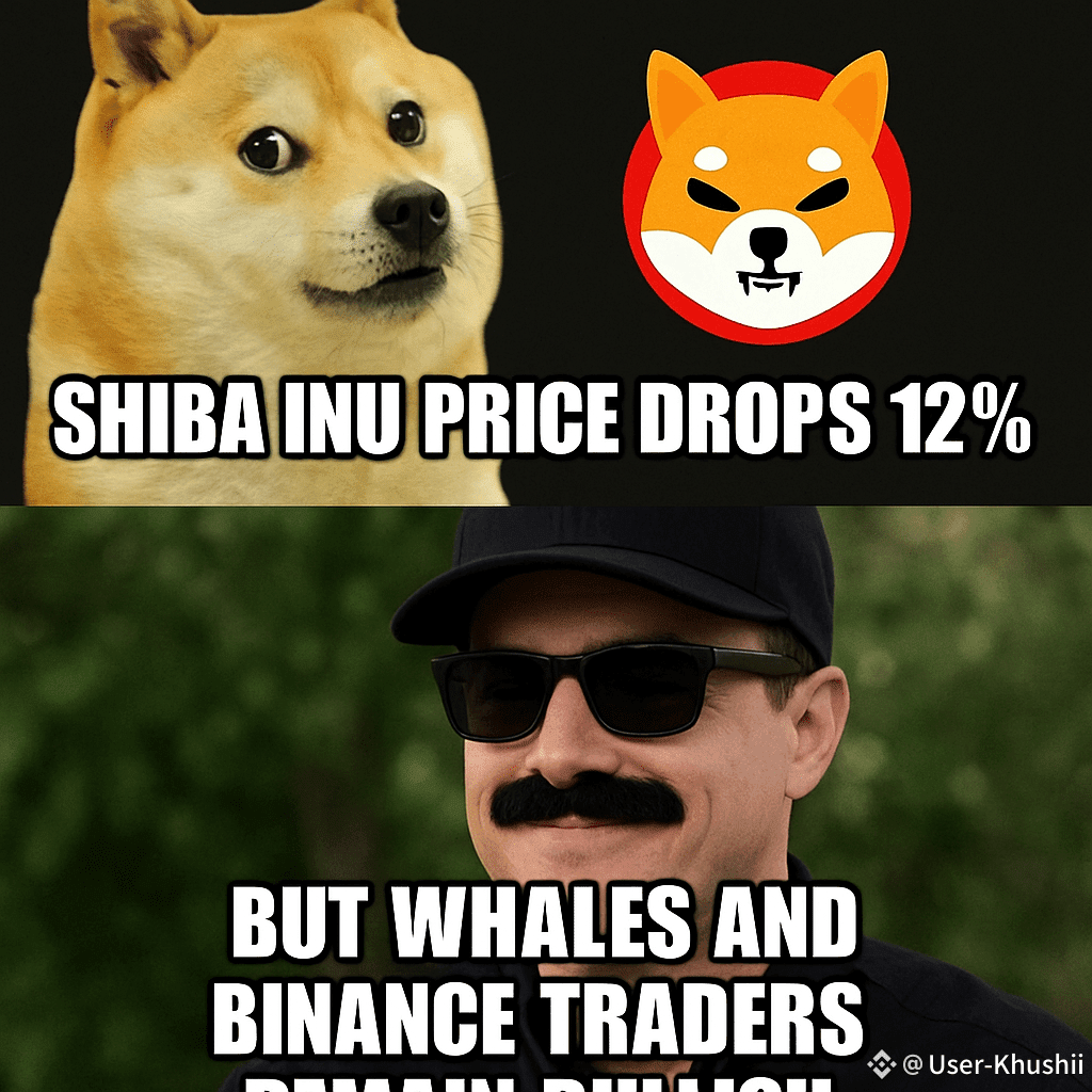 🚨Shiba Inu Price Drops 12% – But Smart Money Stays Bullish! | User-Khushii on Binance Square