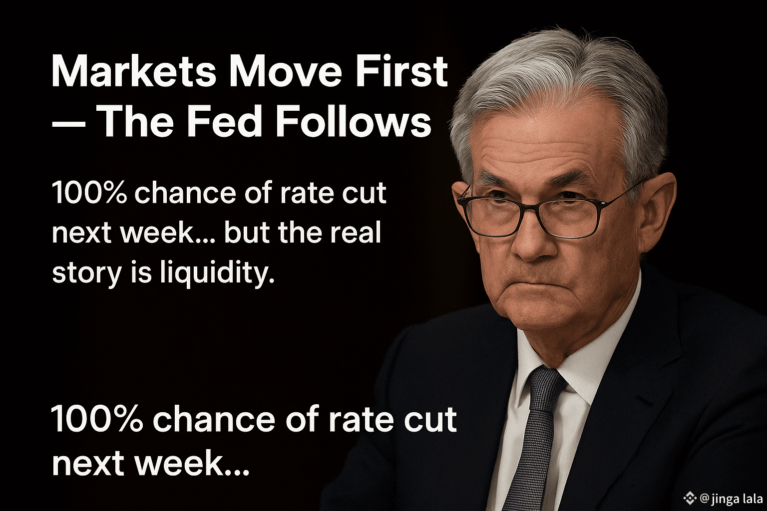 📊 Markets are now screaming: “Rate cut is coming.” 100% | jinga lala on ...