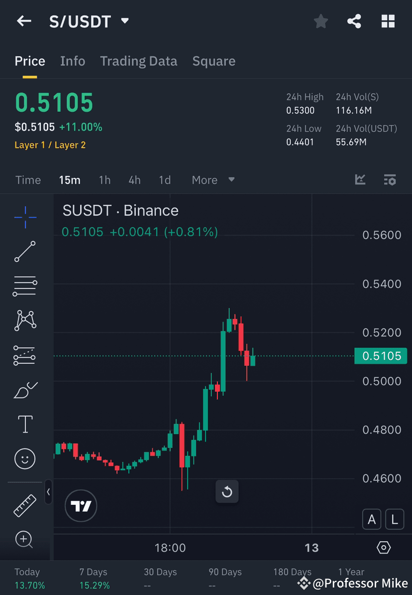 $S /USDT Bull Run Confirmed! 🔥💯 S/USDT has surged past ke | Professor Mike on Binance Square