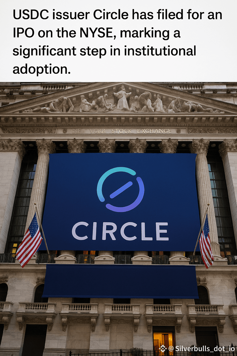 $USDC issuer Circle has filed for an IPO on the NYSE, marki | Silverbulls_dot_io on Binance Square