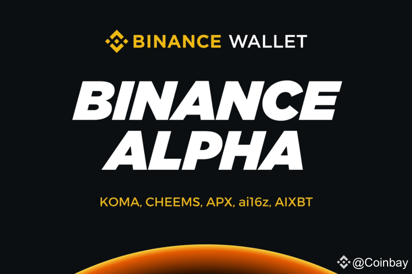 🎉 Binance Alpha announces KOMA, CHEEMS, APX, ai16z, AIXBT | Coinbay on Binance Square
