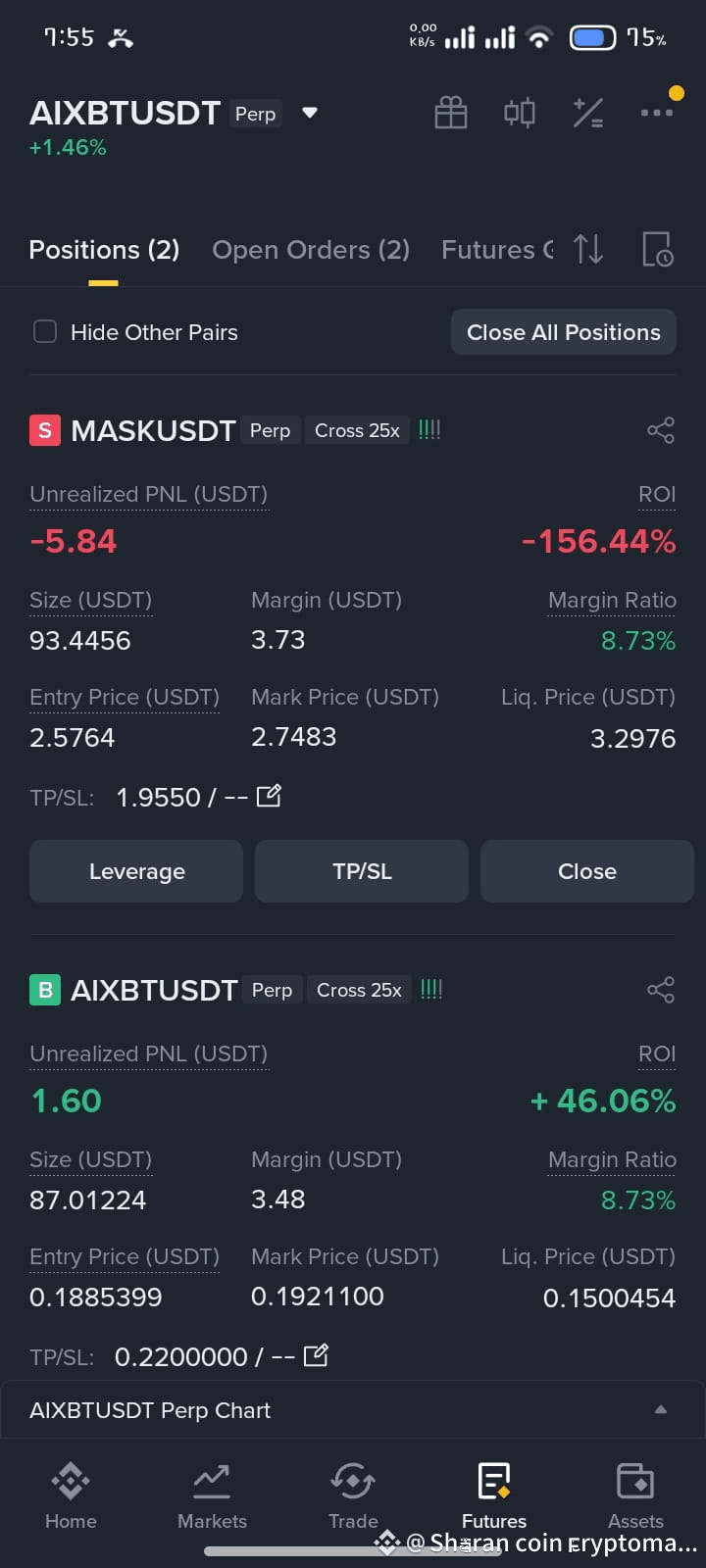 hold or close $MASK $AIXBT | Sharan coin cryptomaster on Binance Square