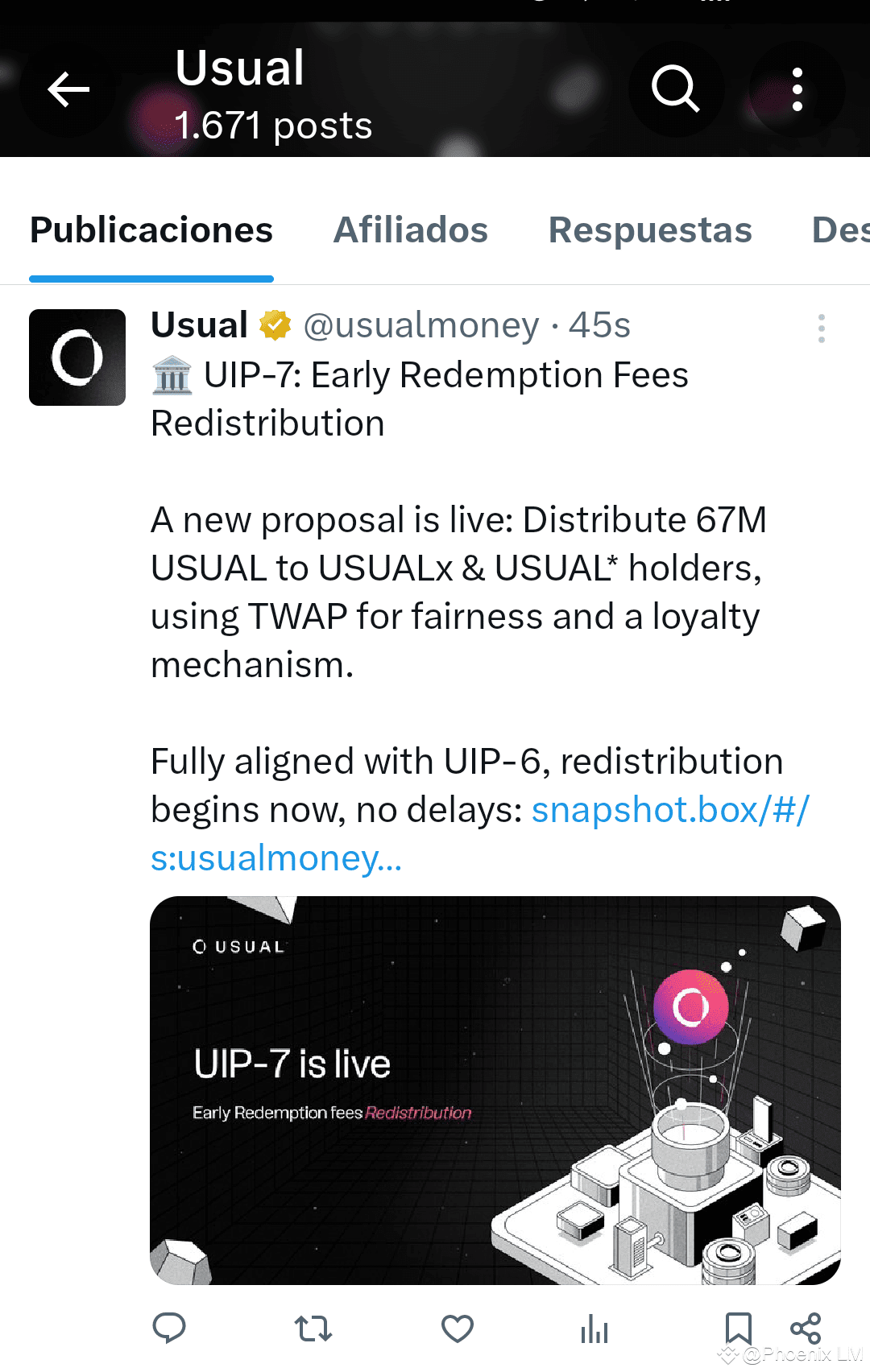 $USUAL UIP-7: Redistribution of commissions for early repaym | Phoenix ...