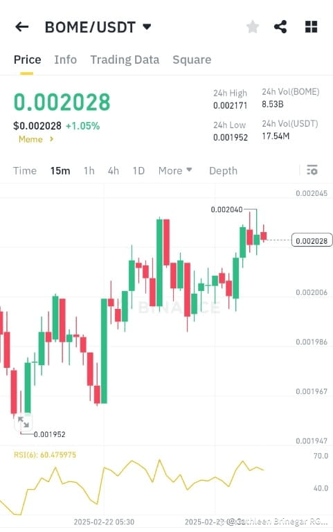 #BinanceAlphaAlert 📊 $BOME E/USDT Technical Analysis – Fe | Cathleen Brinegar RGnC on Binance Square