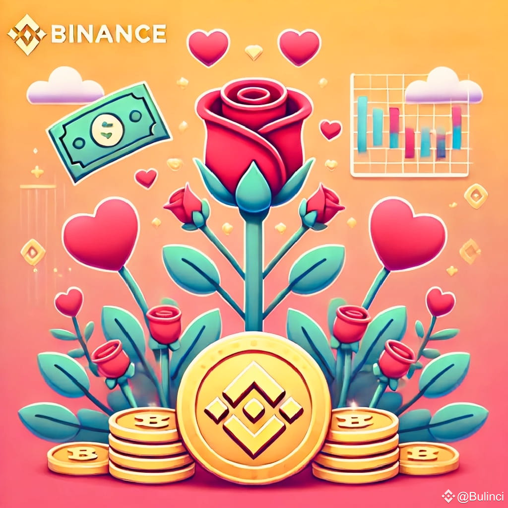Title: "Red Roses, Blue Bitcoin" 🌹💙 Red roses, Blue | Rev BNB on ...