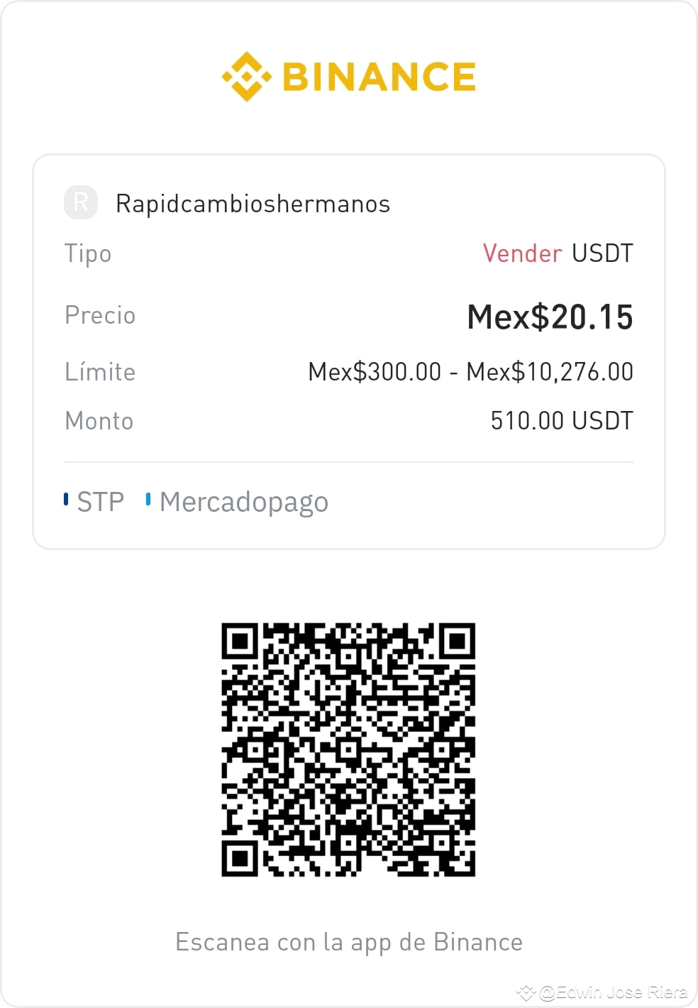 I buy usdt | Edwin Jose Riera on Binance Square