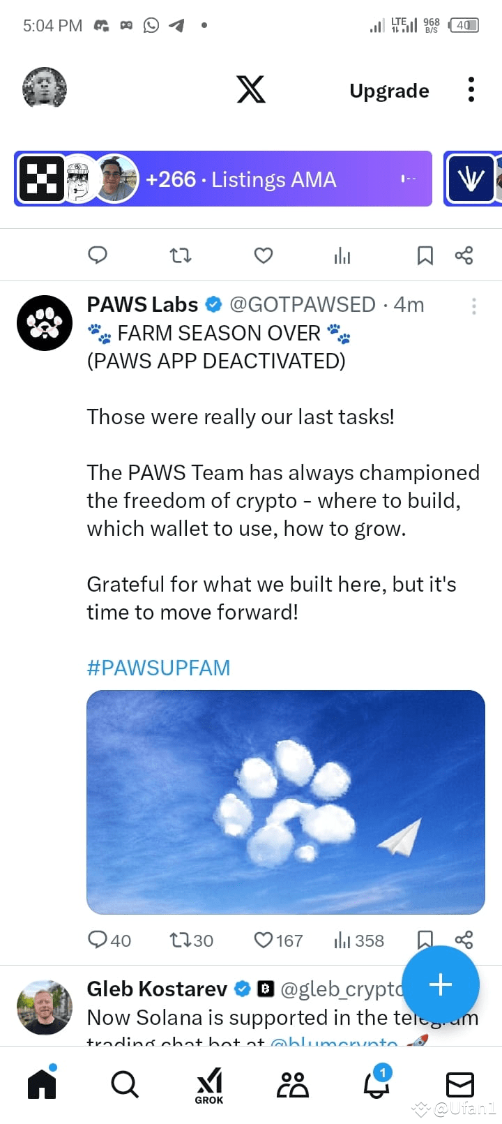 PAWS 🐾 MINING HAS ENDED!! Let's now paws higher 🚀. #PAWS | Ufan1 on ...
