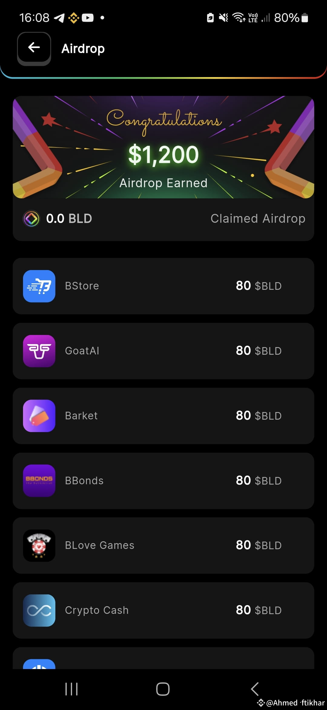 big airdrop in the history on blov dapp | Ahmed iftikhar on Binance Square