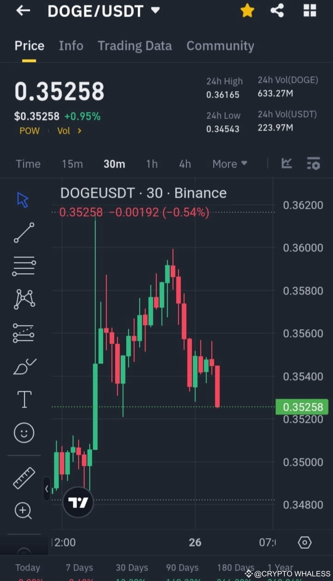 $DOGE /USDT Shows Strong Resistance 💯 💥 Ready For Recov | CRYPTO WHALESS on Binance Square