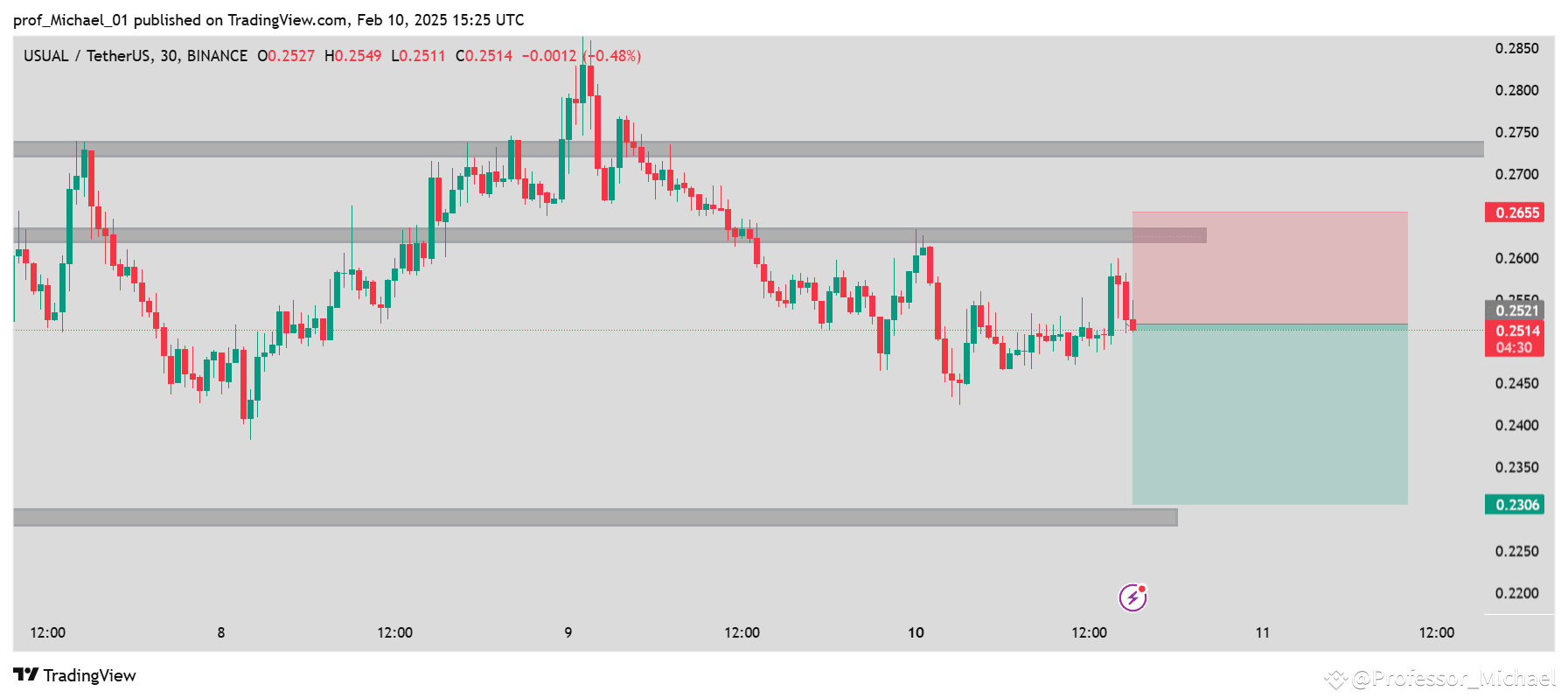 📉 $USUAL /USDT Short Trade Setup - Rejection Confirmed! 🚨 | Professor_Michael on Binance Square