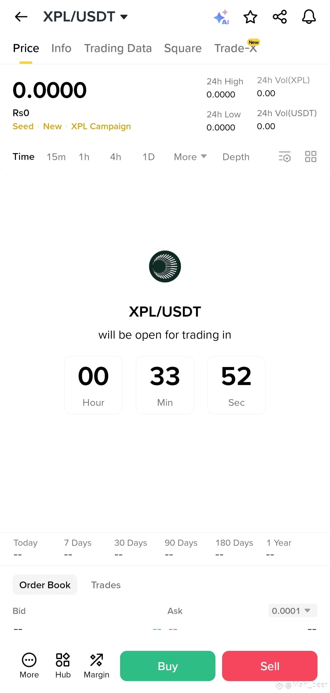 $XPL 🚀 嗨，家人们！激动人心的消息 🎉 XPL/USDT 交易即将在币安开始！🔥 请做好准备，保持活跃，因 | Mah_beer发布于币安广场