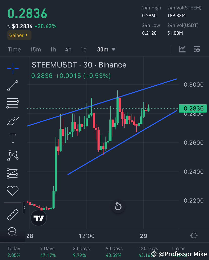 $STEEM /USDT: Bullish Momentum Building – Don’t Miss Out! 🔥 | Professor Mike on Binance Square