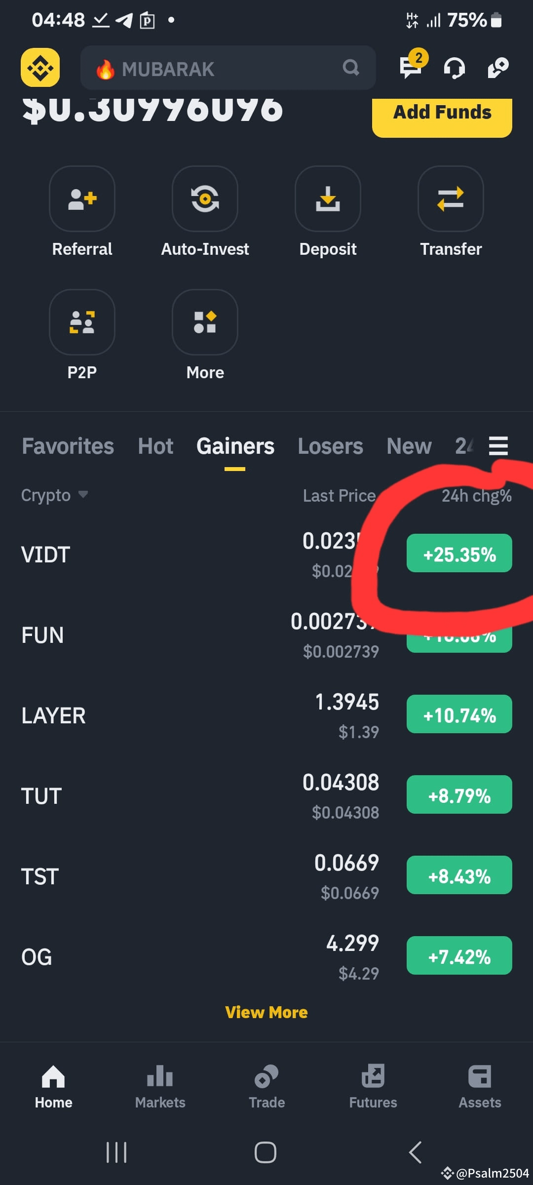 It looks like $FUN token (FUNToken) is experiencing a signi | Psalm2504 ...