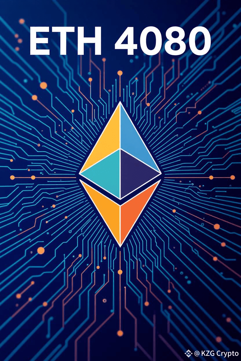 Continue to new highs! ETH 4080! #ETH突破4000 | KZG Crypto on Binance Square