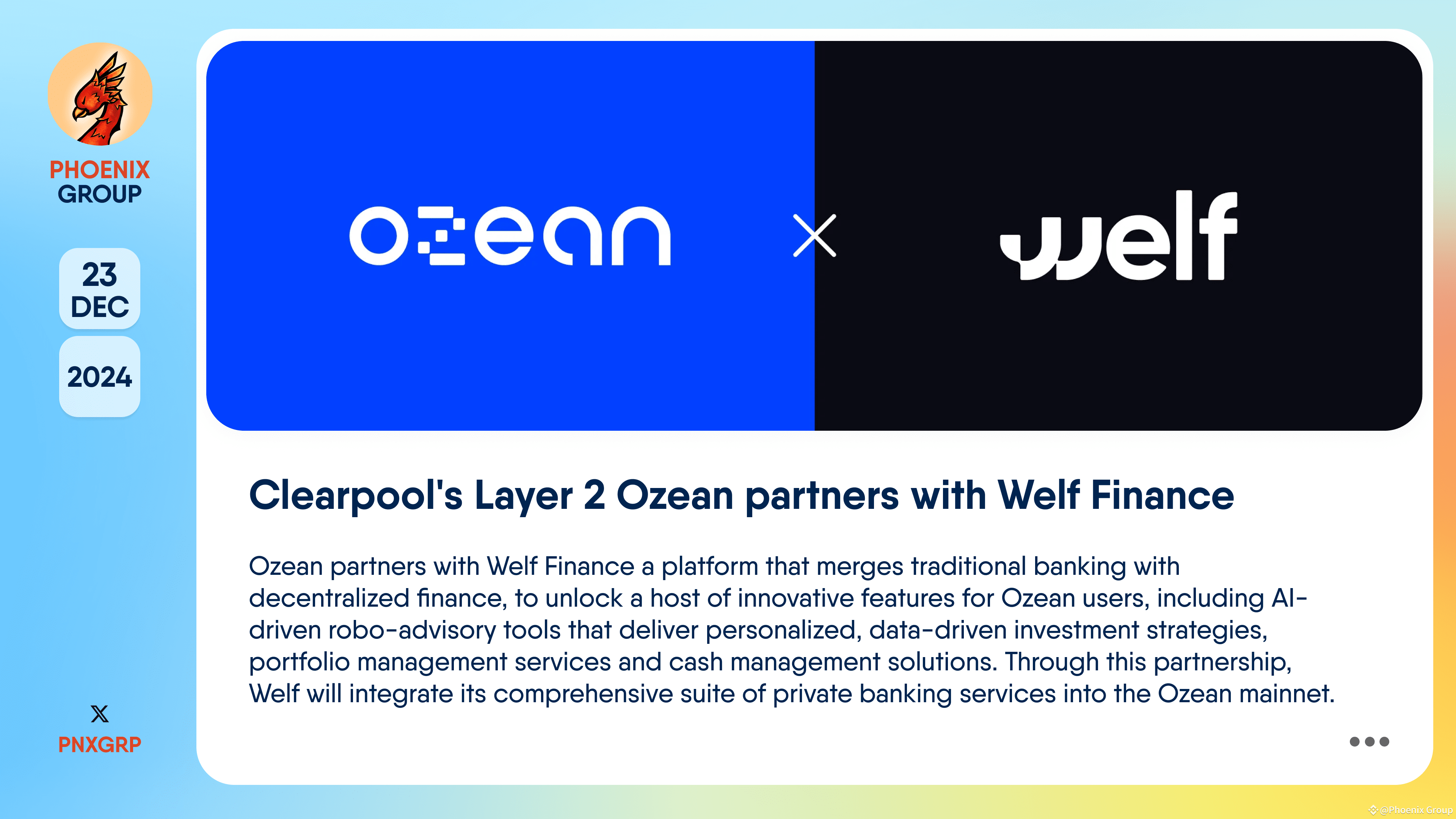 Clearpool's Layer 2 Ozean partners with Welf Finance #Ozea | Phoenix ...