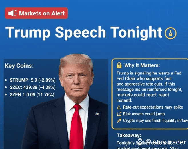 🚨 Market Alert: President Trump Speaks Tonight 🕕 Traders | Atus trader ...