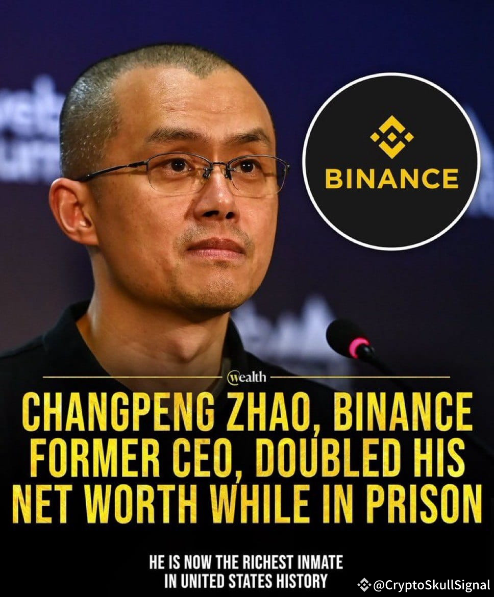 CZ IS THE RICHEST INMATE IN THE US HISTORY 💰 A Forbes repo | Crypto Skull Signal on Binance Square