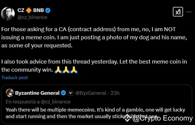 CZ’s Dog-Inspired Memecoin Incoming? Binance Founder Reveals the Truth ...