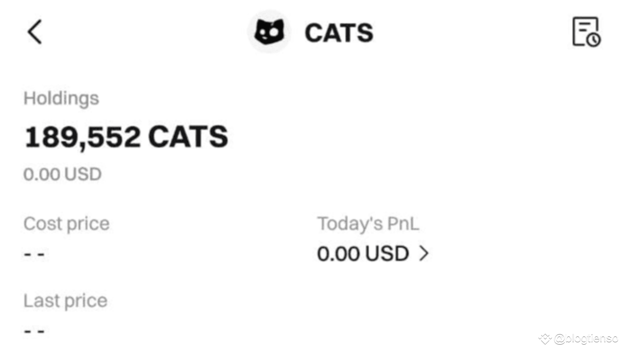 Future Value of 189,552 $CATS Tokens | blogtienso on Binance Square