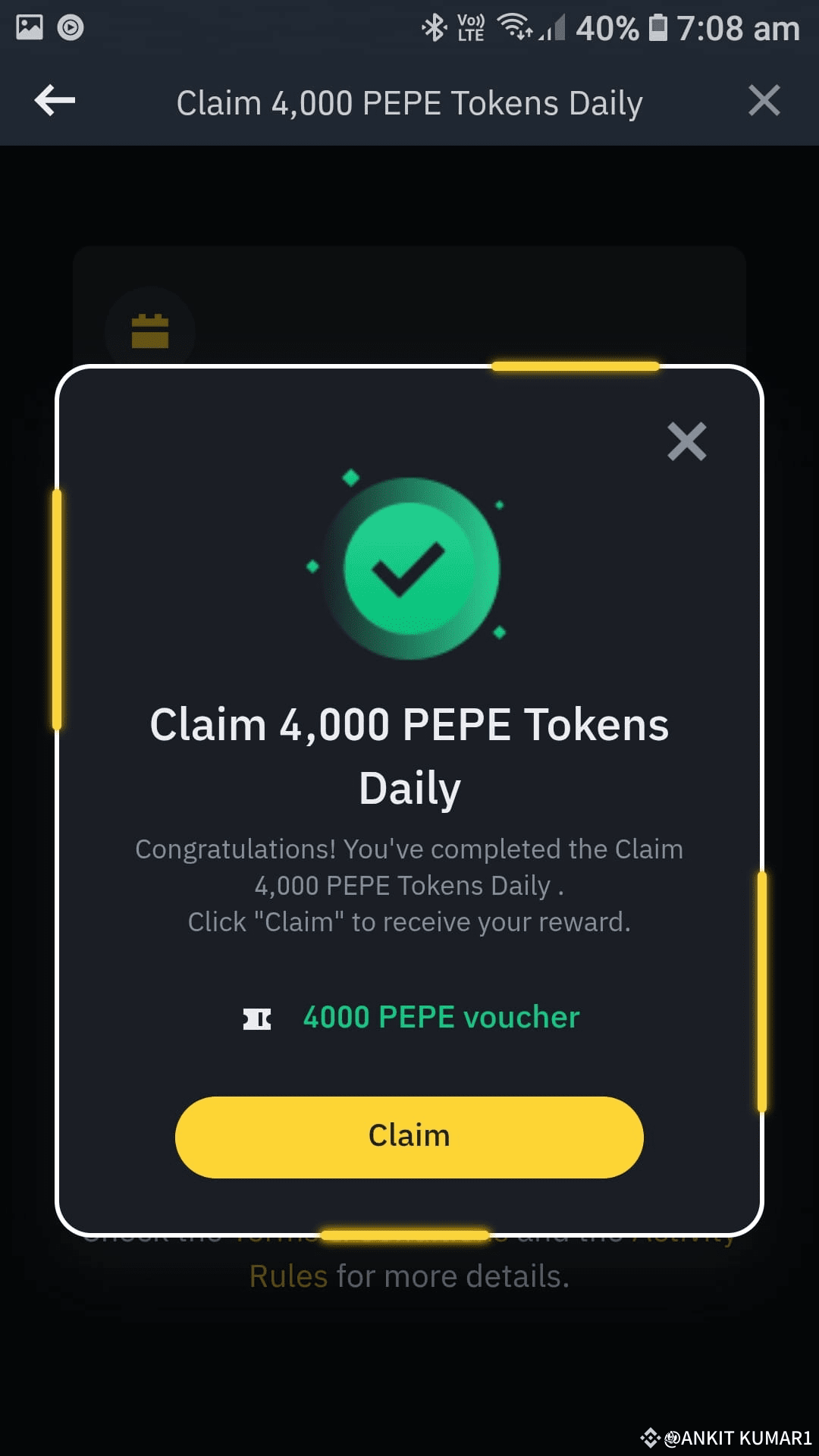 claim your valuab daily 4000 pepe coin and 3000 shib coin i | ANKIT KUMAR1 on Binance Square
