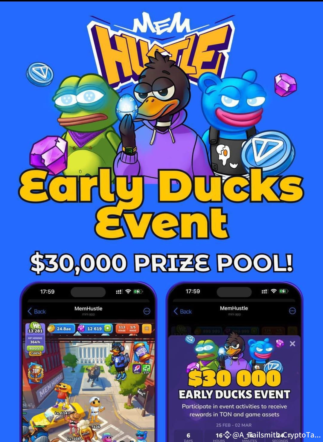 🚀Early Ducks Event – Earn TON! 🚀 The Early Ducks Event is | A_Tailsmith ...