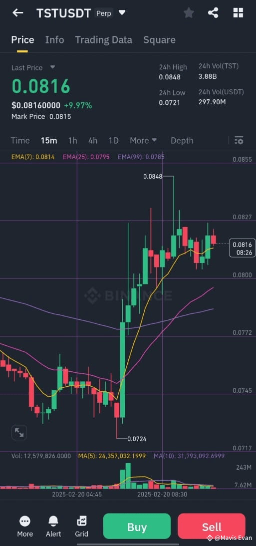 $TST Long Liquidation Alert! 🚨l TST just experienced a $8 | Mavis Evan ...