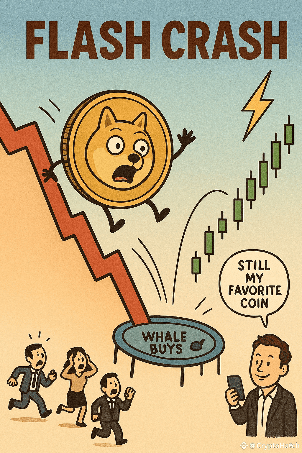 💣 $DOGE ’s Wild 50% Flash #Crash Panic, Whales… or the Setu ...