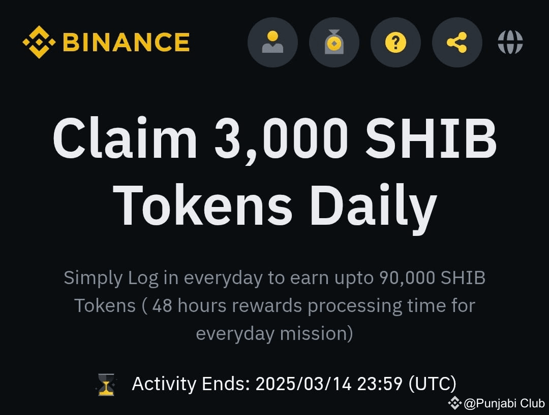 Binance Distribution 3000 Shib Daily Token Click on link an | Punjabi Club on Binance Square